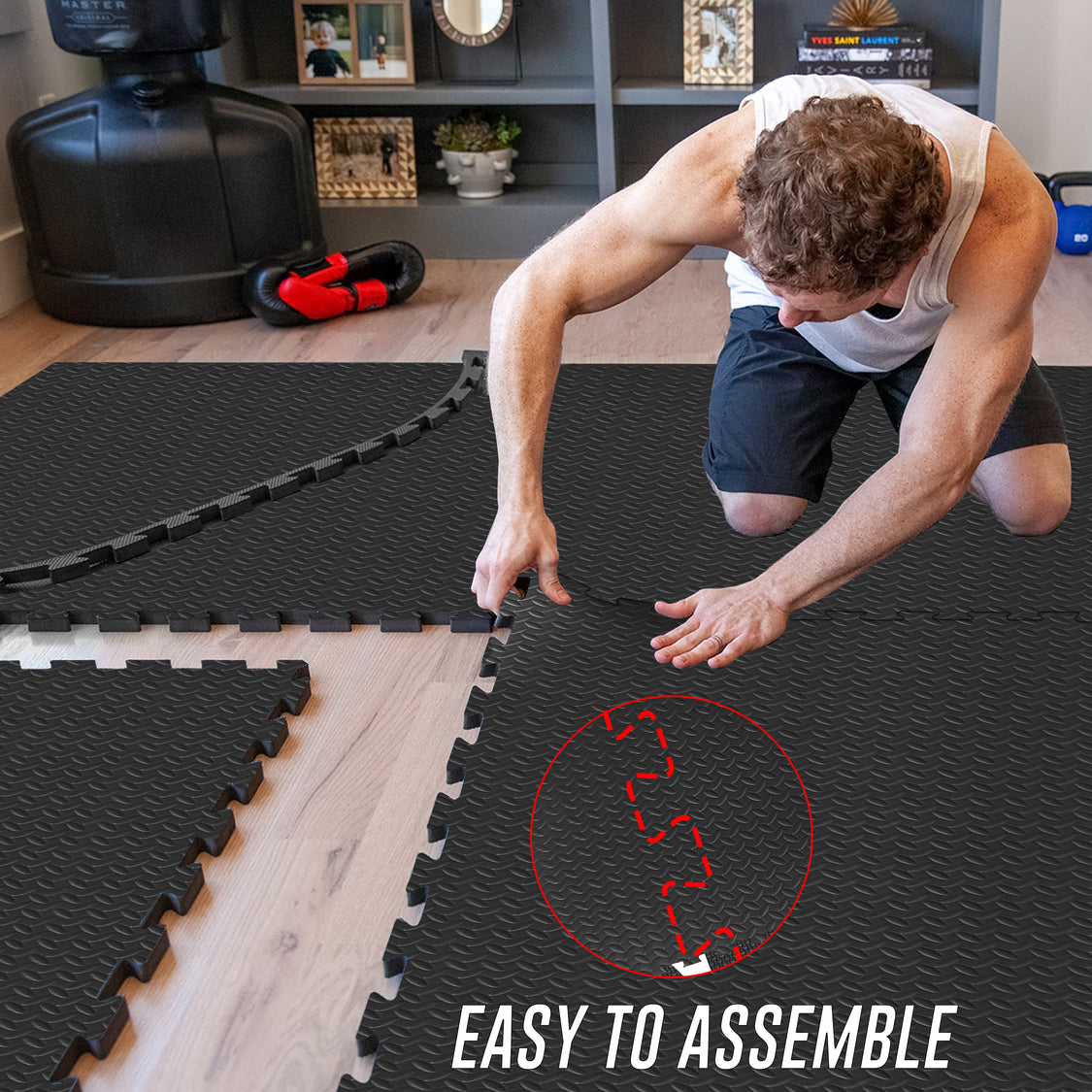 Eva Interlocking Mats Leaf Pattern 60x60 | Eva Mats | FK Sports
