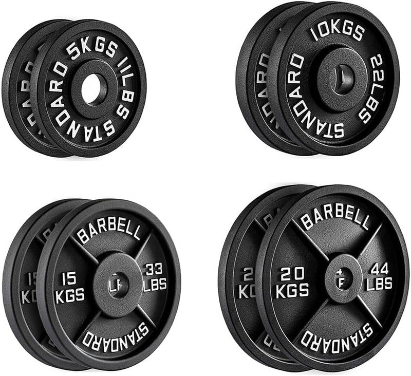 Cast Iron Weight Plates Set 2" Olympic Barbell Weights set | FK Sports