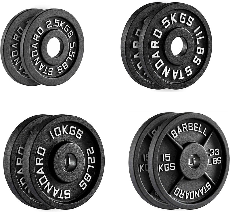 Cast Iron Weight Plates Set 2" Olympic Barbell Weights set | FK Sports