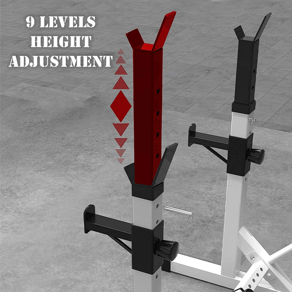 Adjustable Barbell Rack | Weight Lifting Bench Press Home Gym UK | FK ...